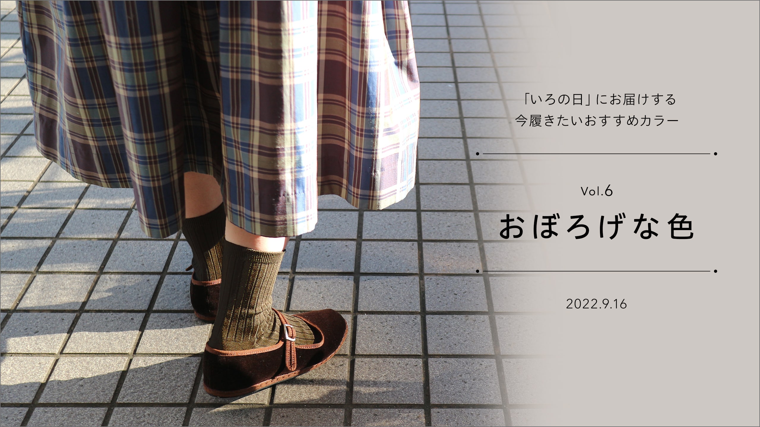 いろの日- Vol.6 おぼろげな色 | 靴下屋公式通販 Tabio オンラインストア