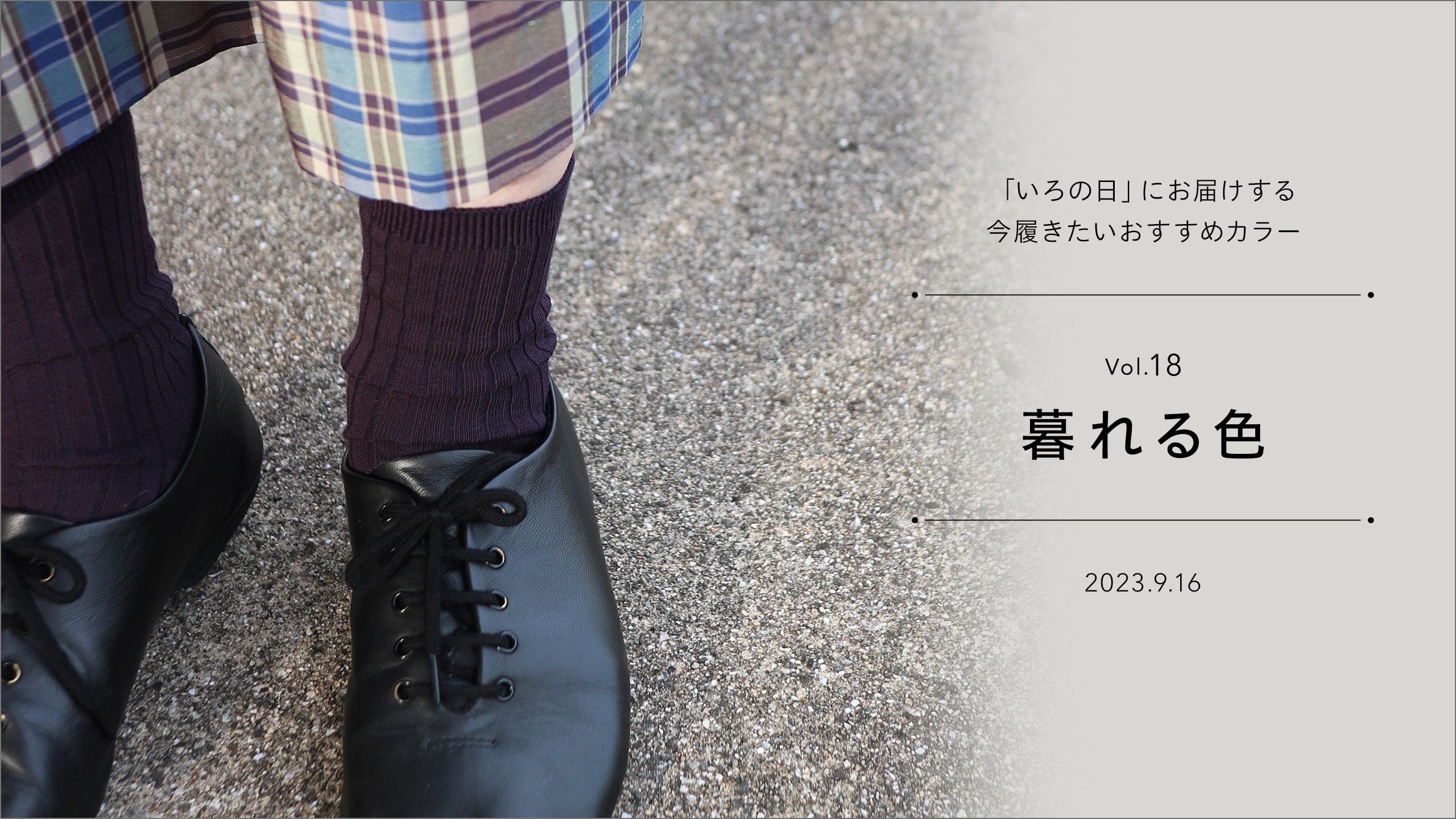 いろの日- Vol.18 暮れる色 | 靴下屋公式通販 Tabio オンラインストア